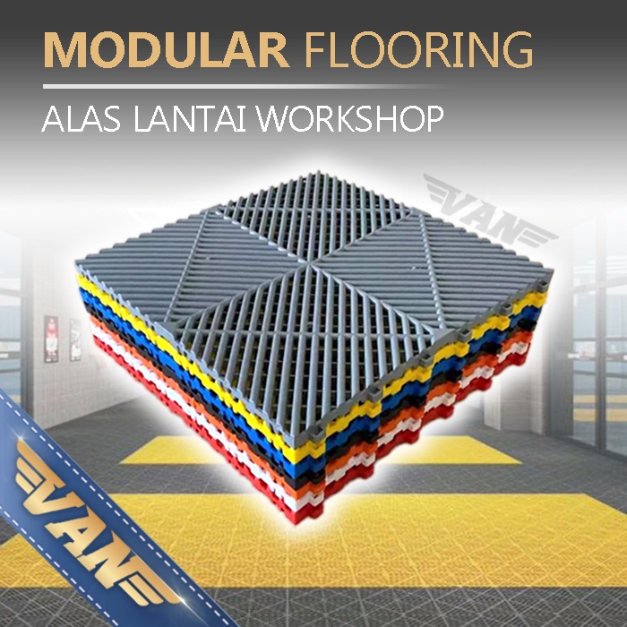 Jual Modular Floor Lantai Workshop Detailing Alas Mobil Bengkel ...