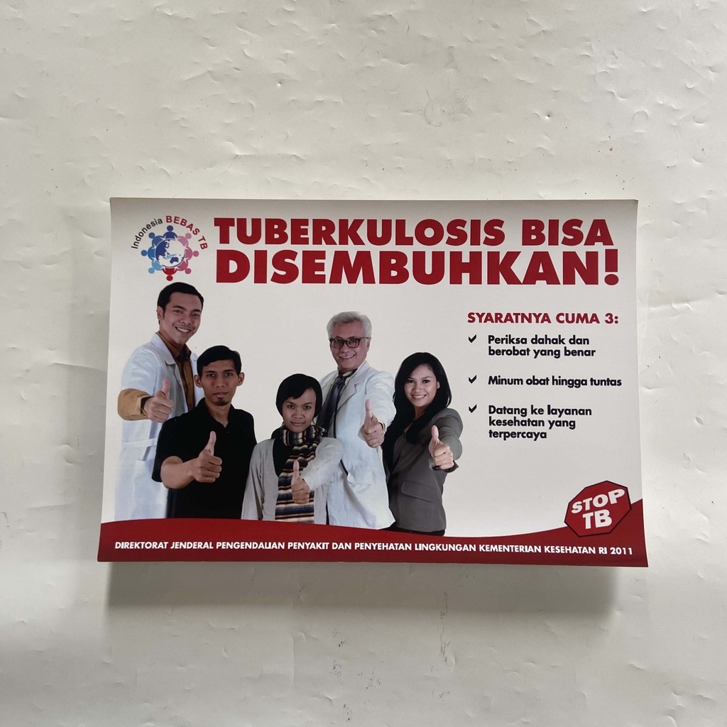 Jual Poster TB Bisa Disembuhkan, Poster Edukasi Tuberculosis, Poster Promkes | Shopee Indonesia
