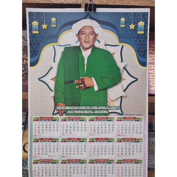 Jual Poster Kalender 2023 1 Lembar A3 Guru Sekumpul Almanak 2023 ...