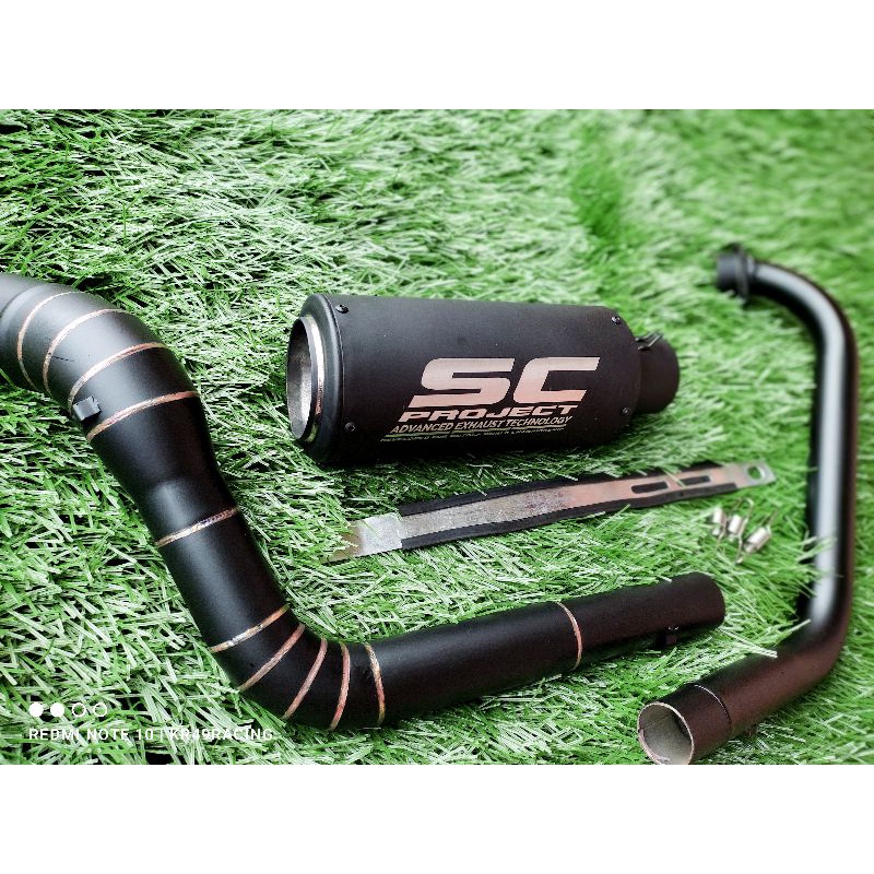 Jual KNALPOT RACING SC PROJECT BLACK DOFF PNP VIXION R15 CBR BYSON GSX ...