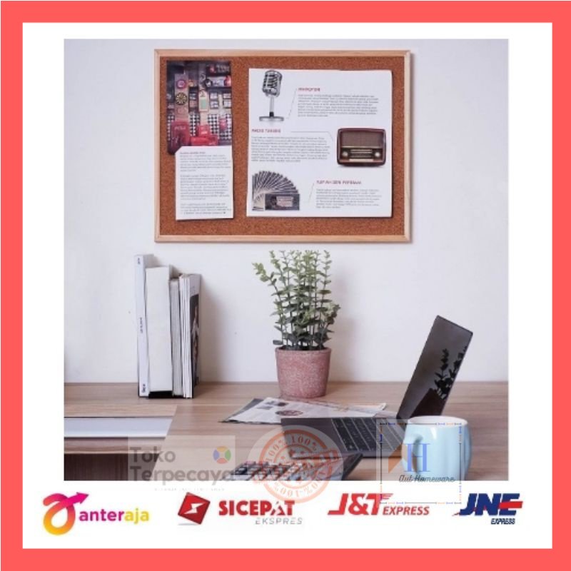 Jual Papan Gabus / Bi-Silque Cork Board Papan Buletin 60x45 Cm | Shopee ...