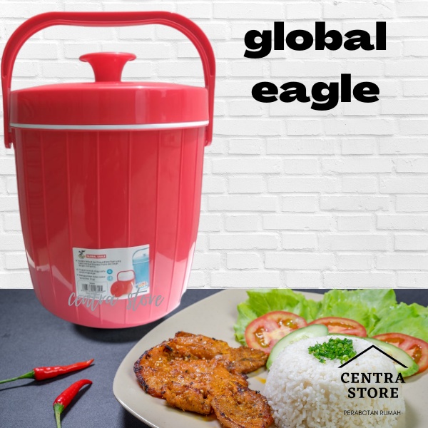 Jual GLOBAL EAGLE ROYAL8 Rice/ice bucket ,TEMPAT NASI/ES 8 liter ...