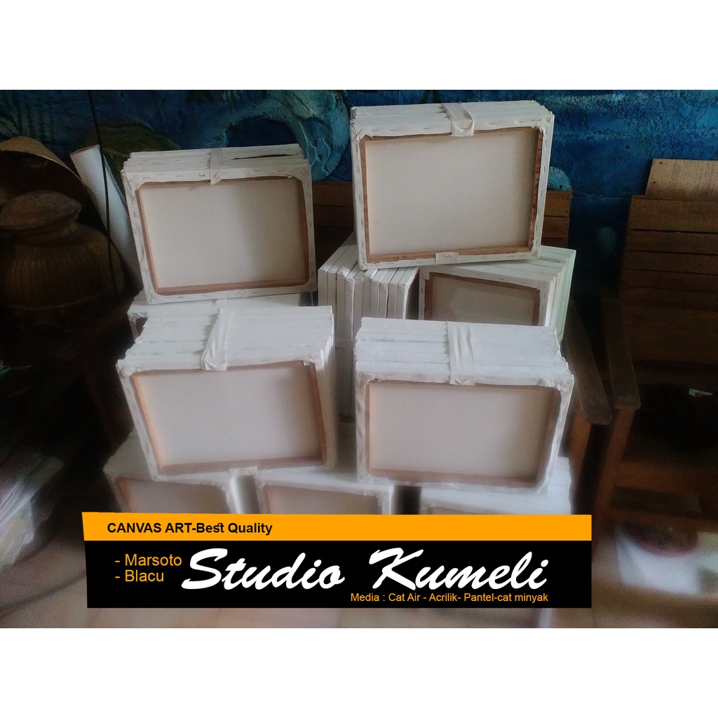 Jual KANVAS LUKIS STUDIO KUMELI UKURAN 40X50CM * cocok buat kegiatan ...