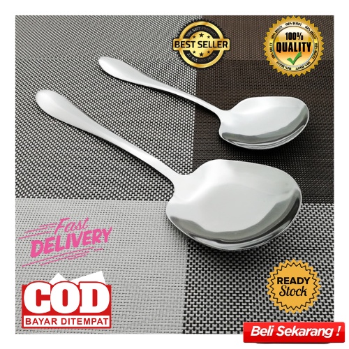 Jual [BISA COD] DISKON Sendok Saji Isi 6 Pcs Stainless Super Tebal ...