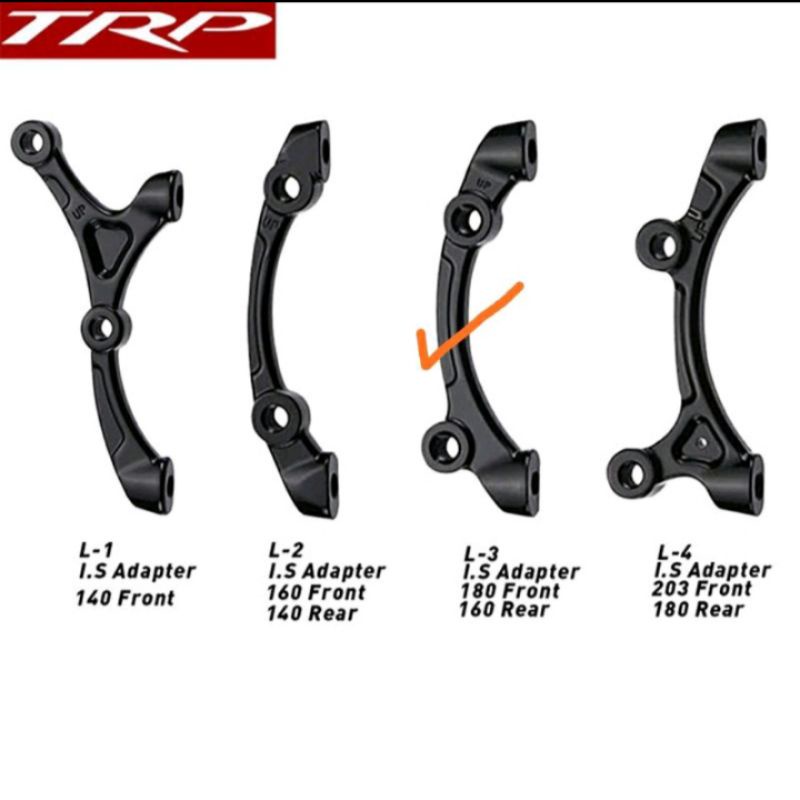 Jual Adaptor kaliper TRP brake adapter caliper f180/r160 adaptor ...