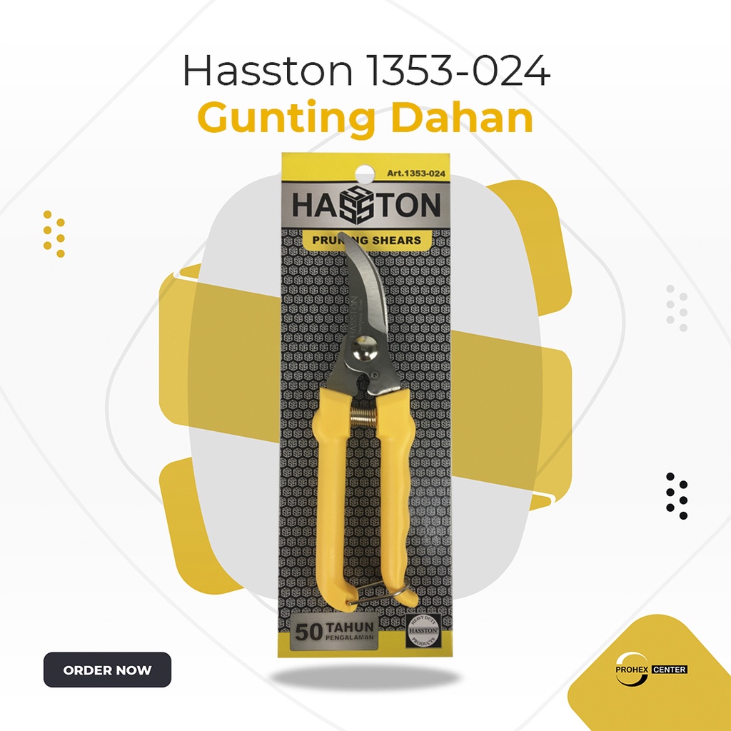 Jual Gunting Dahan HASSTON PROHEX 1350-024 GgKuning Stainless - Gt ...