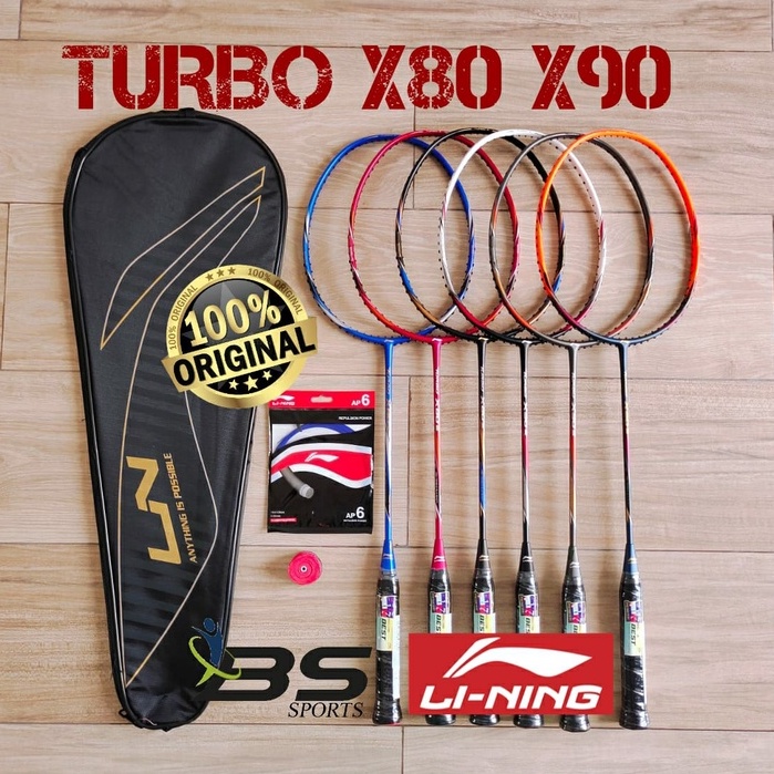 Jual RAKET BADMINTON LINING TURBO X80 III X90 III X 80 III X 90 III ...