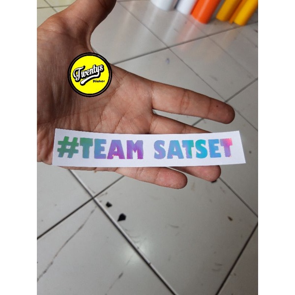 Jual STIKER TEAM SATSET CUTTING STICKER STIKER MOTOR | Shopee Indonesia