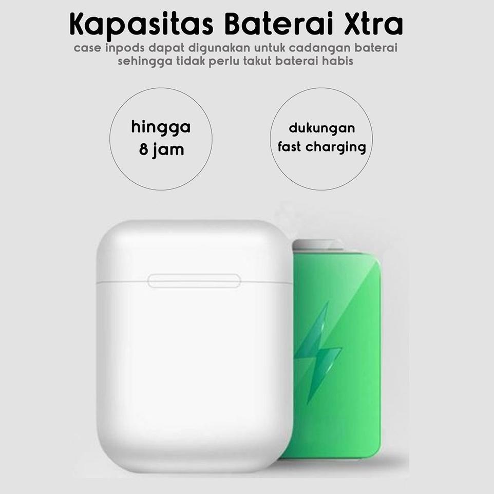 Jual 11.11 Terlaris MINIBEST Inpods 12 Black Headset Bluetooth TWS IOS ...