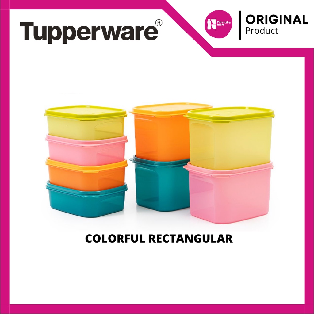 Jual RECTAGULAR Tupperware / wadah plastik kotak | Shopee Indonesia