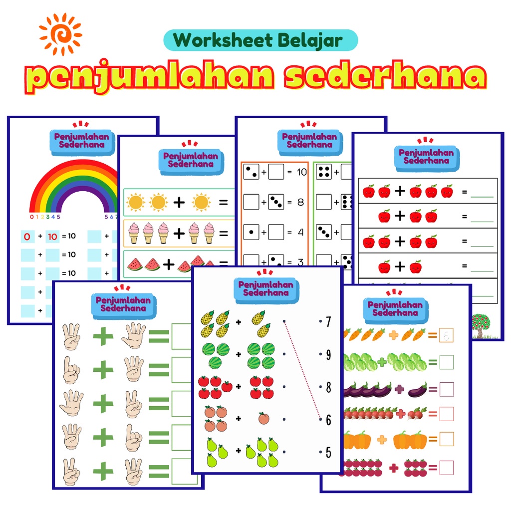 Jual Worksheet Anak 2 3 4 5 6 Tahun Aktivitas Menggunting dan Menempel ...