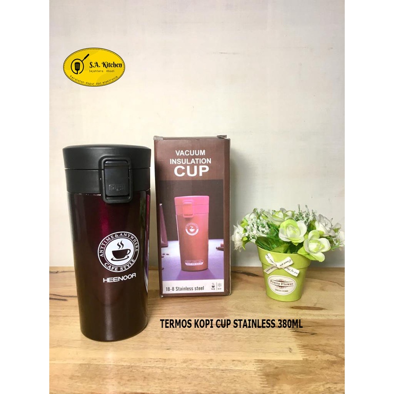 Jual TERMOS KOPI CUP STAINLESS 380ML | Shopee Indonesia