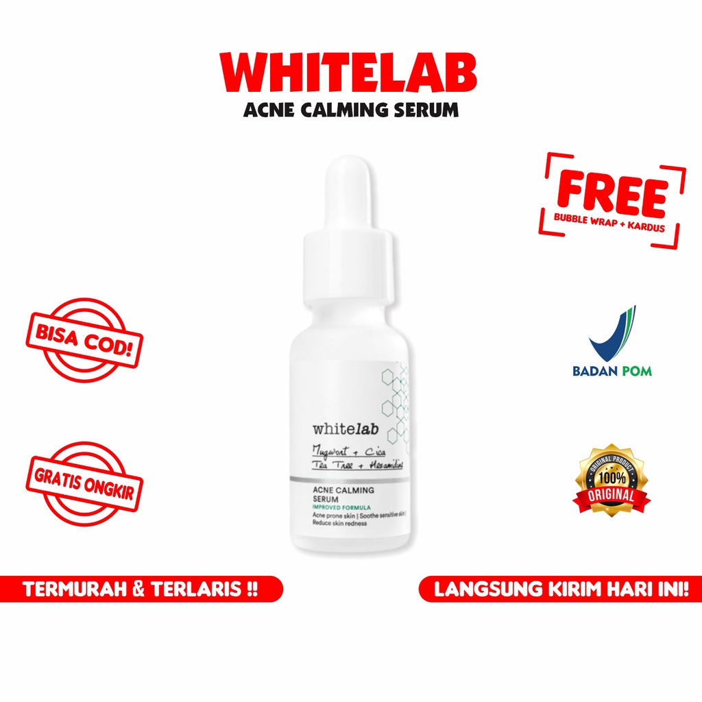Jual Whitelab Acne Calming Serum 20ml | acne face serum ORIGINAL serum ...