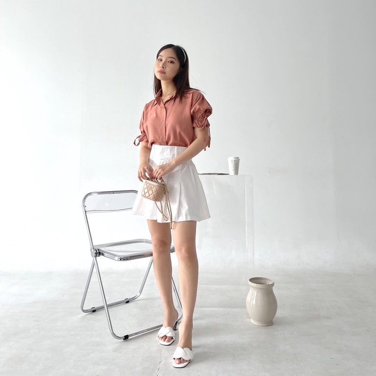 Jual Kiyorawears - [ Bali Ed ] Aster Drawstring Top / Atasan Wanita ...