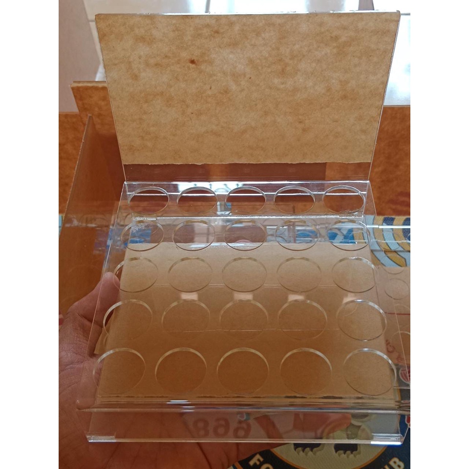 Jual ACRILIC TEMPAT PARFUM ROLL ON 25 LUBANG (BARU) | Shopee Indonesia