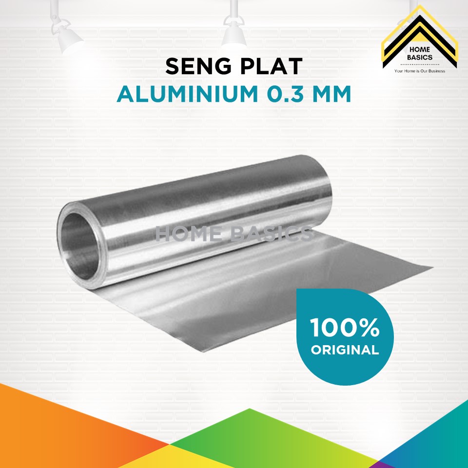Jual Seng Plat Aluminium 0.3 mm Lembaran / 0.3 mm x 2 Meter × 1 Meter ...