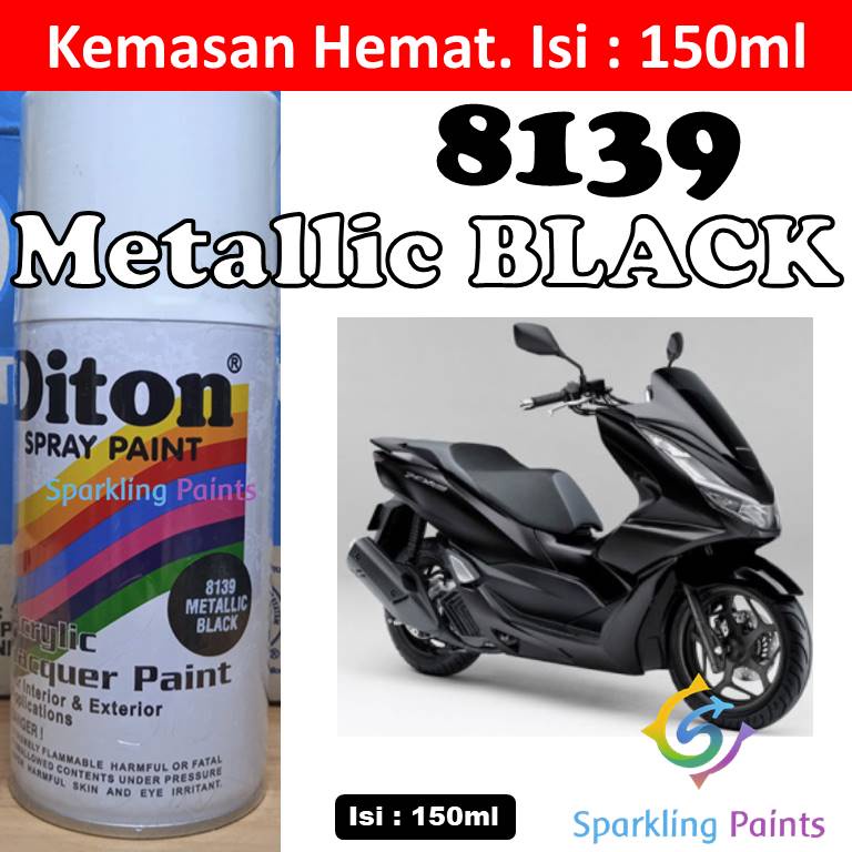 Jual Pilox DITON Metallic Black 8139 150ml Ekonomi Ekonomis Hemat ...