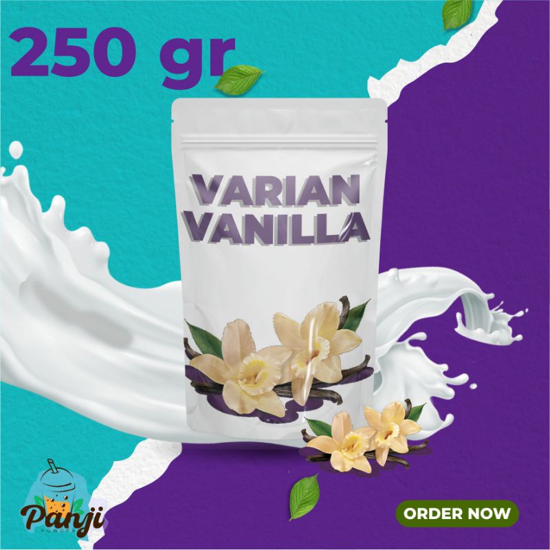 Jual bubuk minuman rasa vanilla 250gr serbuk minuman aneka rasa bubuk ...