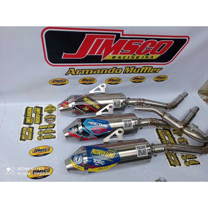 Jual Knalpot Norifumi TORC Noctus KLX D-Tracker 150 CRF 150 Yamaha WR ...
