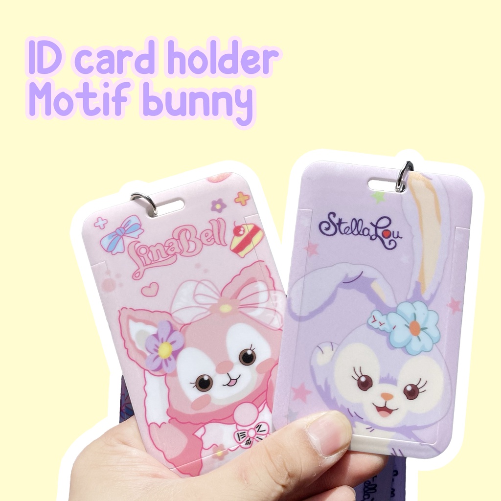 Jual ID CARD HOLDER MOTIF PRINCESS MOTFI KUCING KELINCI BUNNY TEMPAT ...