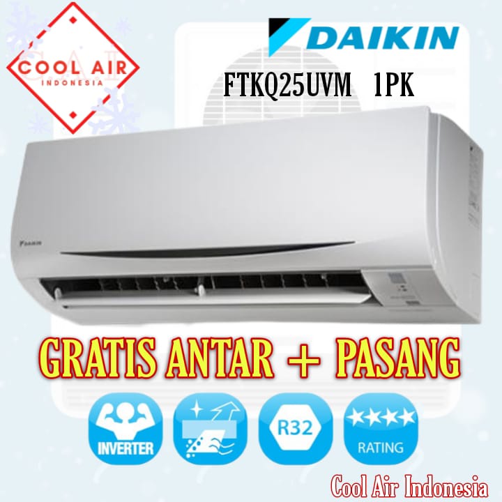 Jual Ac Daikin Split 1PK Inverter FTKQ25 (GRATIS ONGKIR) | Shopee Indonesia