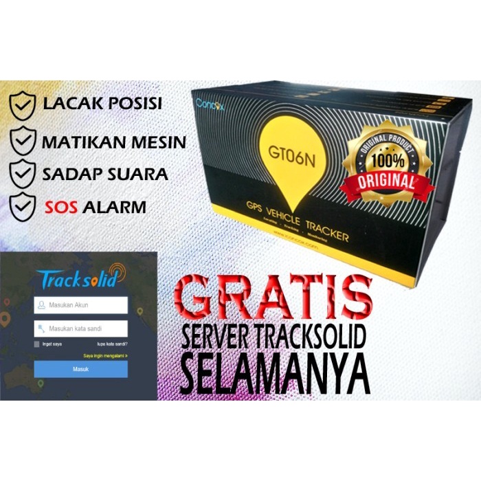 Jual GPS TRACKER GT06N + SERVER TRACKSOLID PRO LIFETIME | Shopee Indonesia