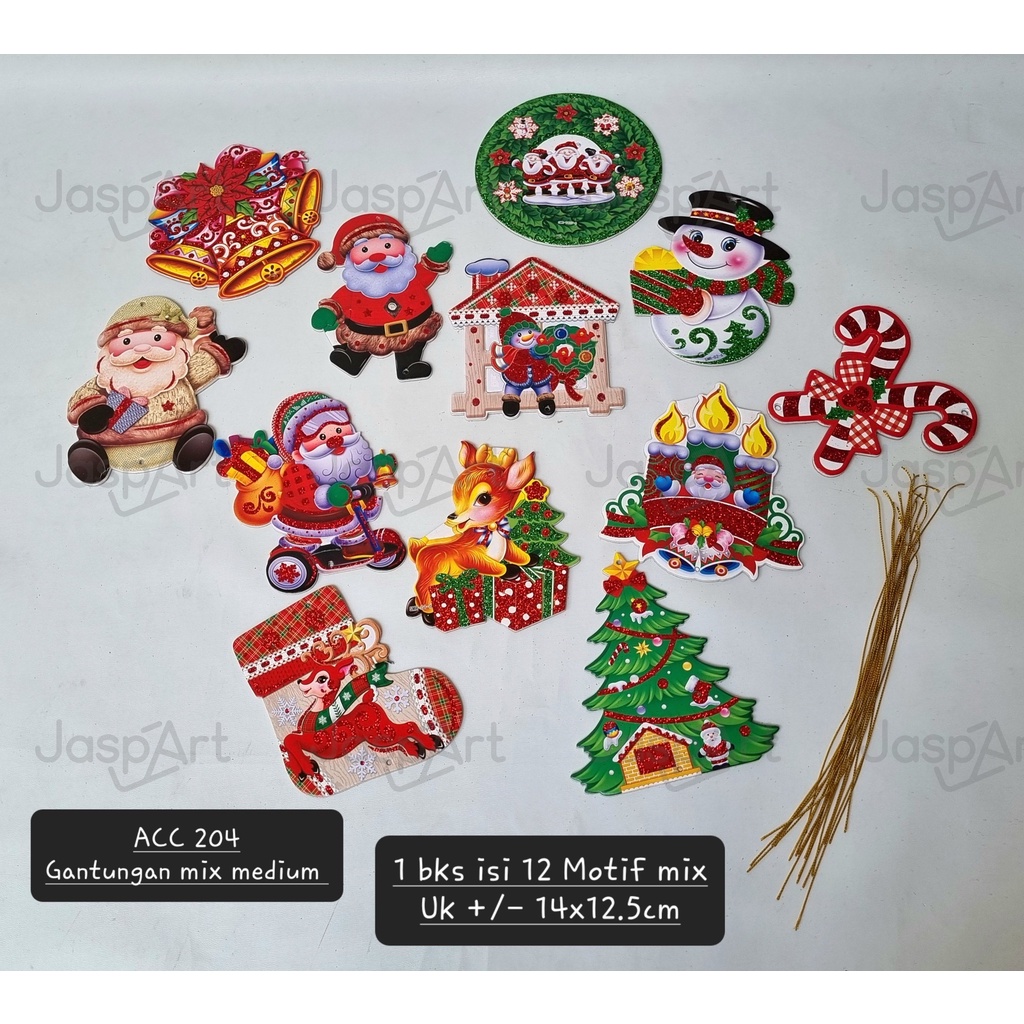 Jual Gantungan Natal Merry Christmas Tempelan Hiasan Pohon Natal Hiasan ...