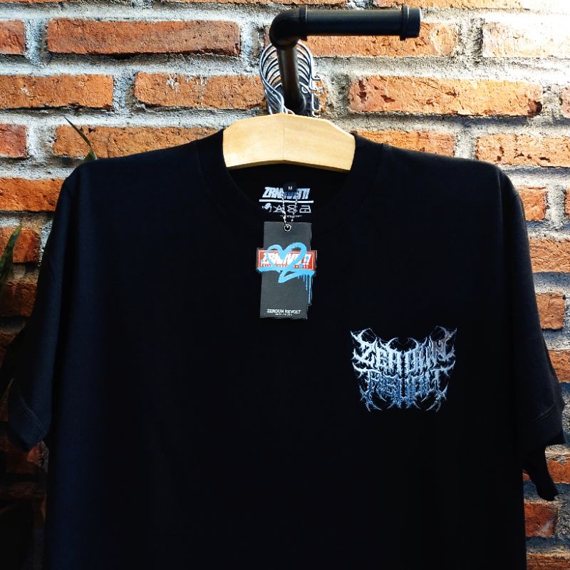 Jual Kaos Original Zeroun Revolt METAL SILVER (HITAM) | Shopee Indonesia