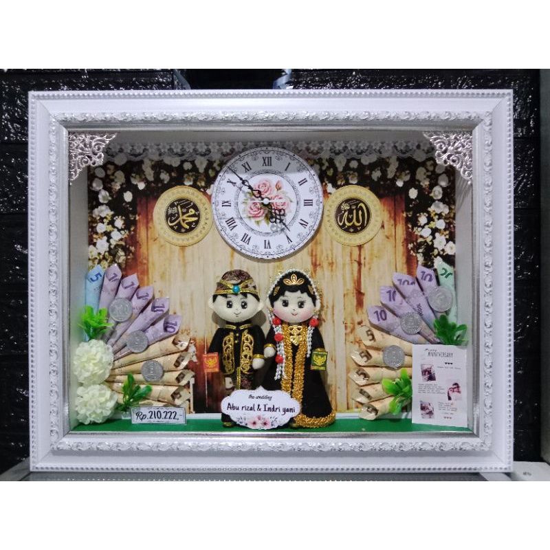 Jual mahar | boneka flanel | flanel | kado | bingkai mahar | pengantin ...