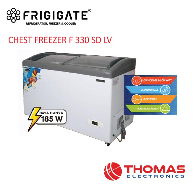 Jual CHEST FREEZER FRIGIGATE CF 330 SD LV / CF330SDLV GARANSI RESMI ...