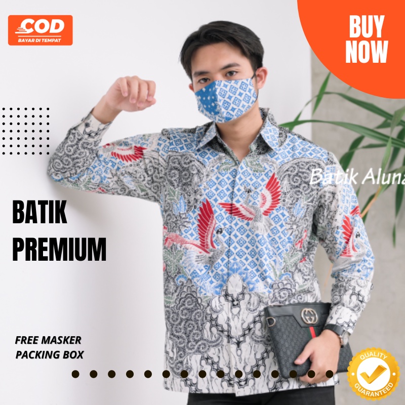 Jual Batik Pria Tangan Panjang Modern Furing Adem Batik Regular Fit ...