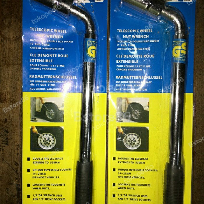 Jual Kunci Roda Tarik Mobil bisa panjang Pendek 19mm-21mm | Shopee ...
