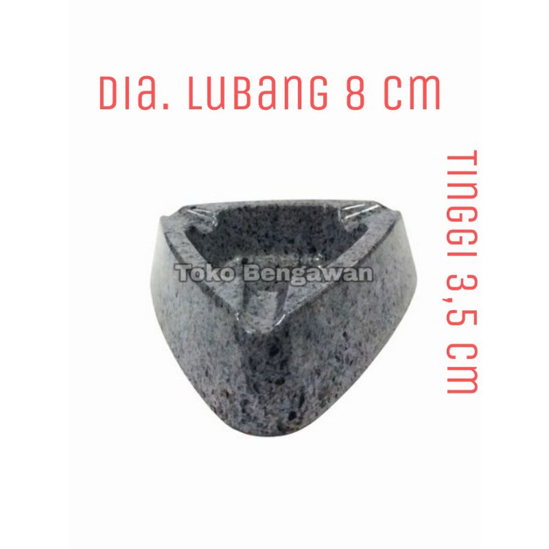 Jual VANDA Melamine Asbak Stone Bulat Segitiga Melamin Motif Batu ...