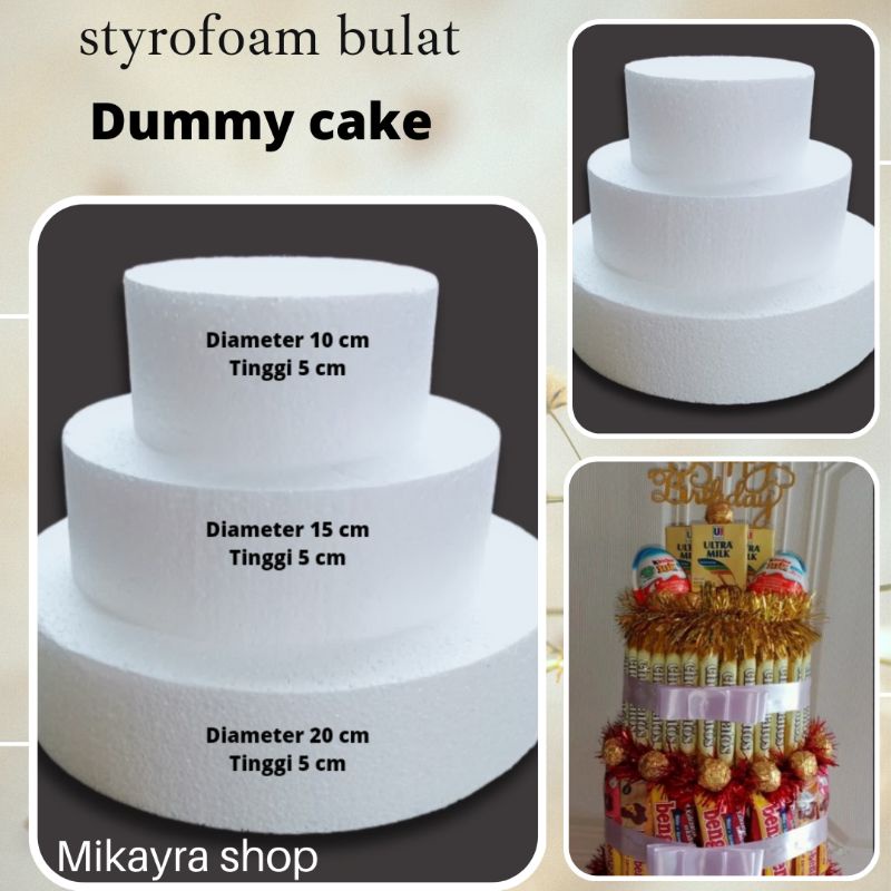 Jual STYROFOAM BULAT / STROFOAM DUMMY /STYROFOAM ALAS TUMPENG ALAS KUEH ...