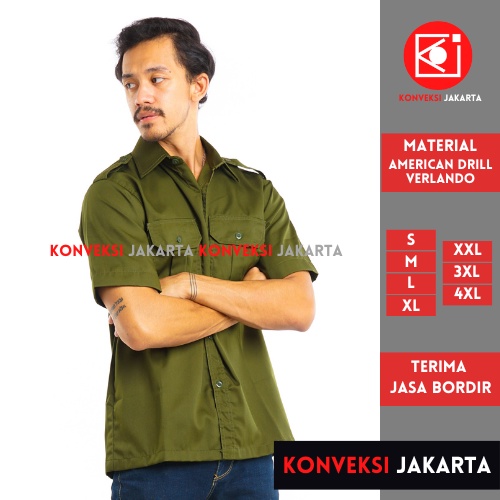 Jual Baju Kemeja PDL Lengan Pendek Pria - Seragam Pakaian Kerja Taktikal Tactical Dinas Lapangan ...