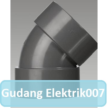 Jual KNEE D 1 1/2" 45 DERAJAT FITTING PIPA PVC MERK RUCIKA | ELBOW / L / KNIE / KENI | Shopee ...