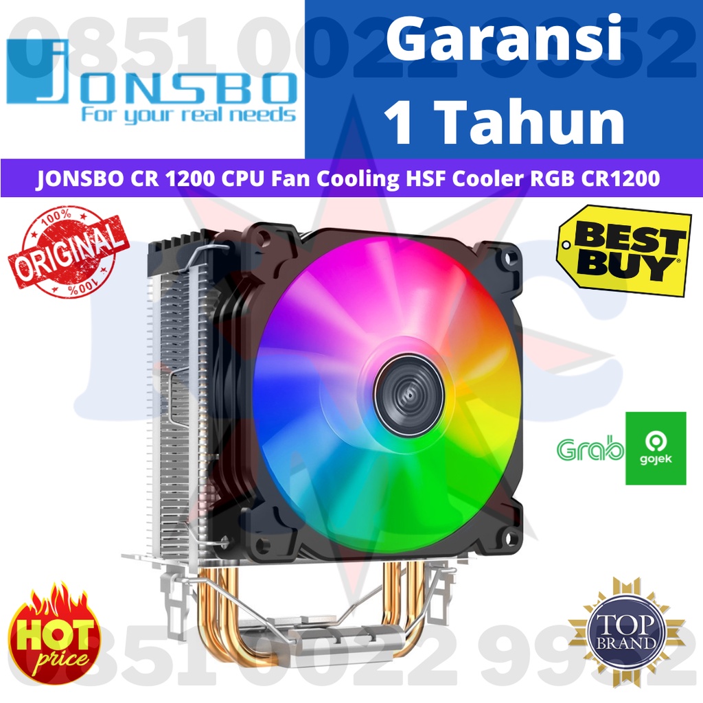 Jual JONSBO CR 1200 CPU Fan Cooling HSF Cooler RGB CR1200 | Shopee ...