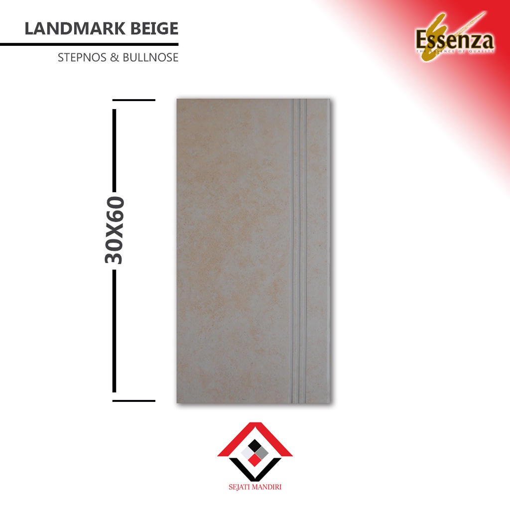 Jual granit tangga 30x60 - motif marble doff - essenza landmark beige ...