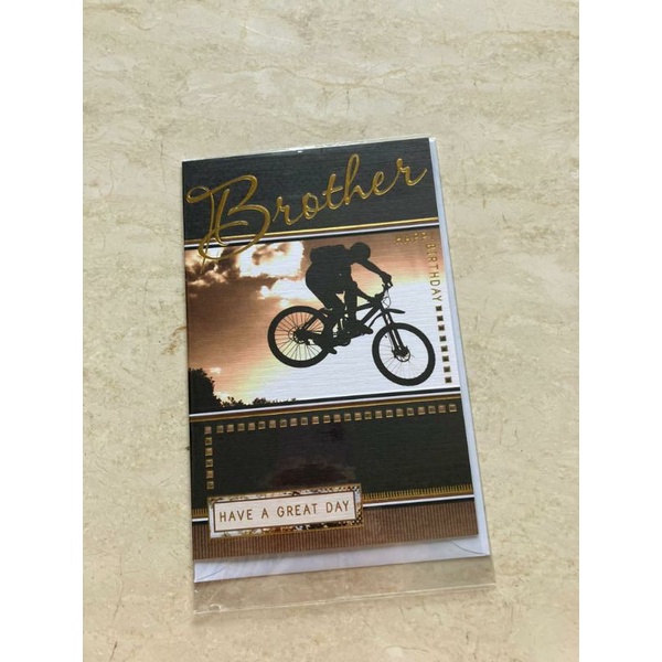Jual Happy Birthday Brother Card ( bicycle ) | Shopee Indonesia