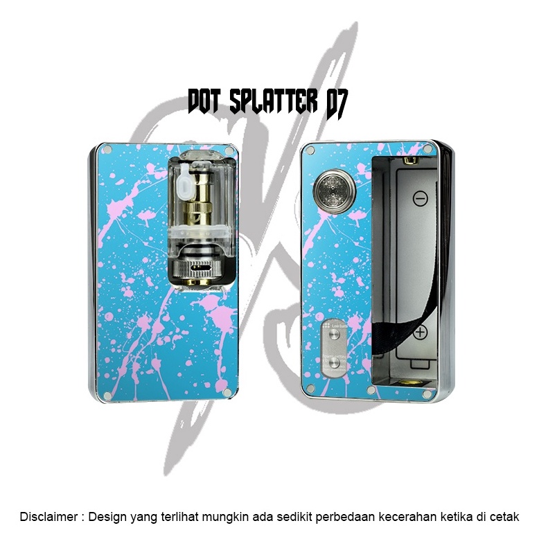 Jual GARSKIN DOTAIO DOT AIO V2 SPLATTER EDITION BISA CUSTOM GAMBAR ...