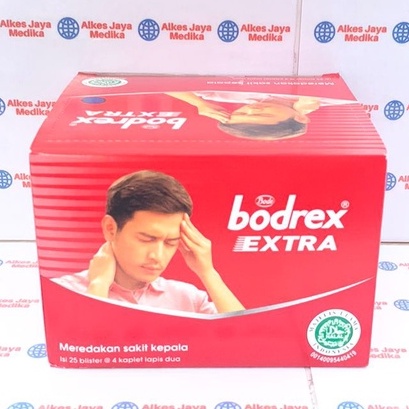 Jual Bodrex Extra Box Isi 25 Strip @4 Tablet - Obat Sakit Kepala dan ...