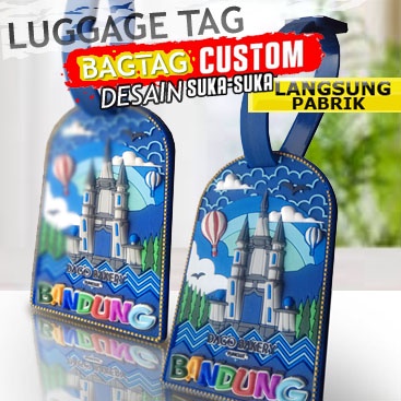 Jual Industri bagtag luggage tag rubber custom desain sendiri untuk ...