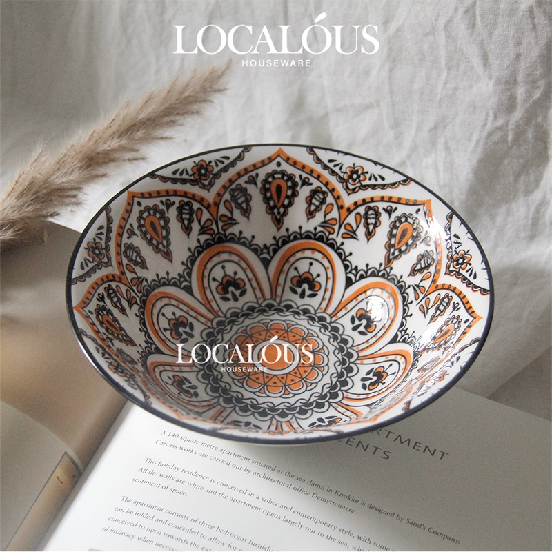 Jual 3 pcs Mangkok Makan Nordic Style / Mangkuk Salad Motif Batik ...