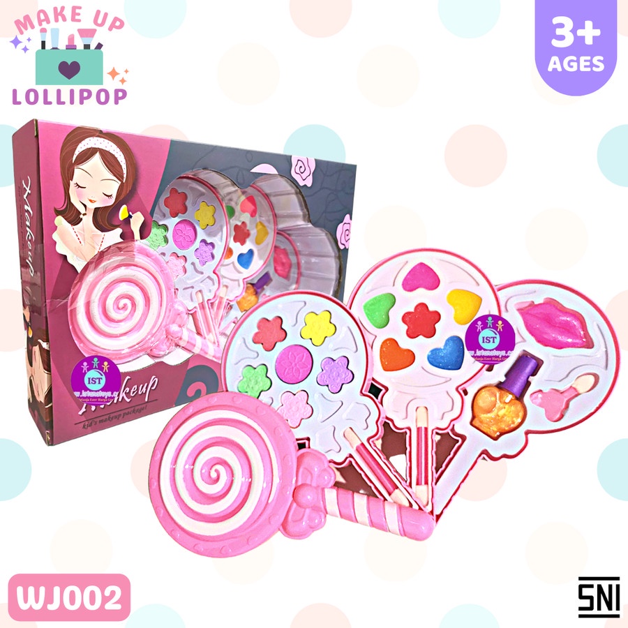 Jual COM Mainan Anak Make Up Lollipop 3 susun No. WJ002 | Shopee Indonesia