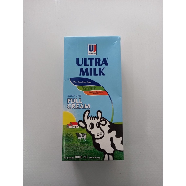 Jual ULTRAMILK UHT FULL CREAM 1000ml | Shopee Indonesia