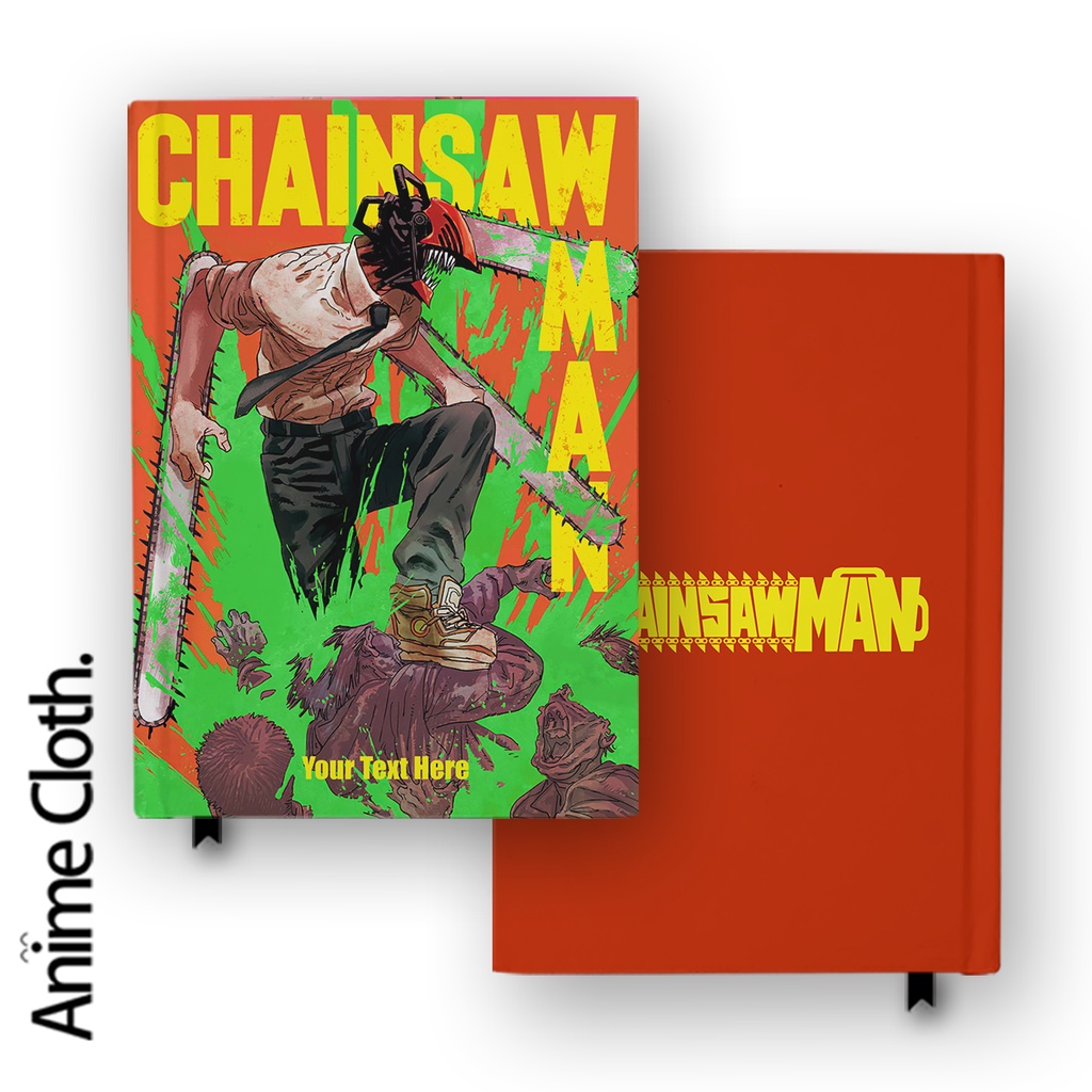 Jual Buku Catatan Notebook Chainsaw Man Denji 3 Custom Nama Diary ...