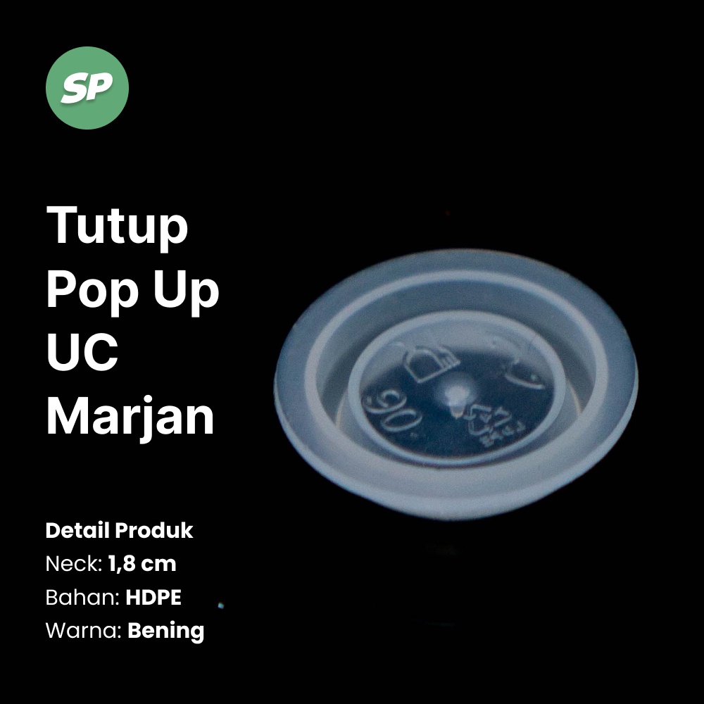 Jual Tutup Pop Up UC Marjan | Sarjana Packaging - Segel Bening, Tutup ...