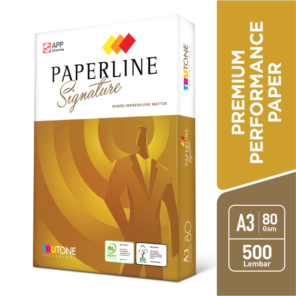 Jual Paperline Signature Kertas Print & Fotocopy 80 A3 - PPS PC 80 A3G ...