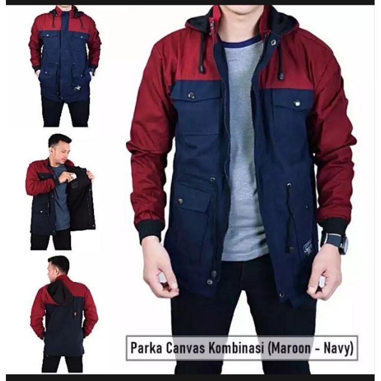 Jual jaket parka cowok/jaket parka polos/jaket pria/jaket parka pria ...