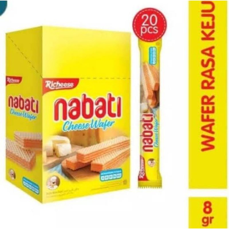 Jual WAFER NABATI 500 AN ISI 20 PCS RASA KEJU | Shopee Indonesia